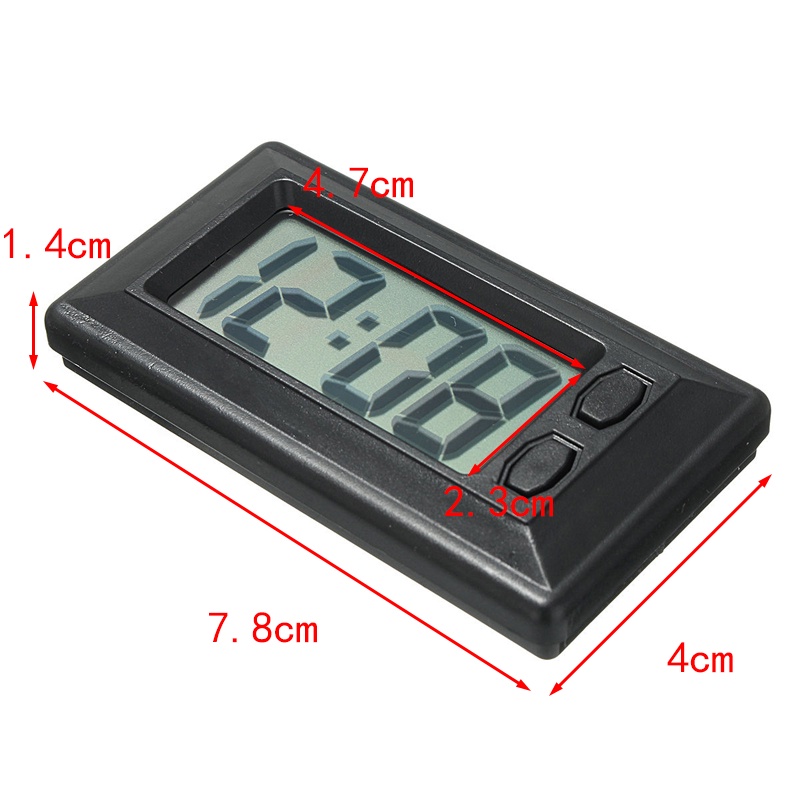 LCD Digital Table Car Auto Dashboard Desk Date Time Calendar Clock ...