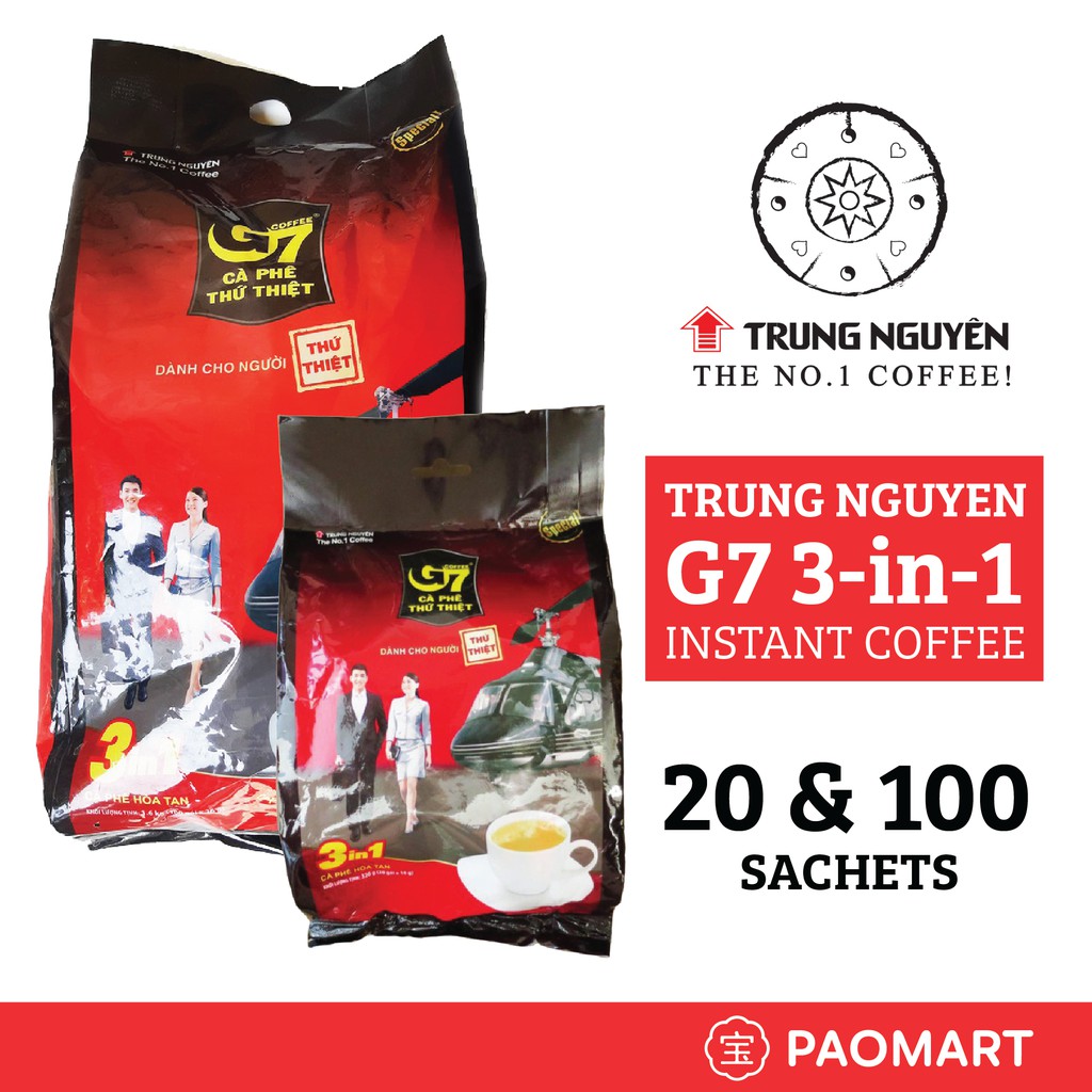 Trung Nguyen Instant Coffee G7 3-in-1 Vietnam | Shopee Philippines