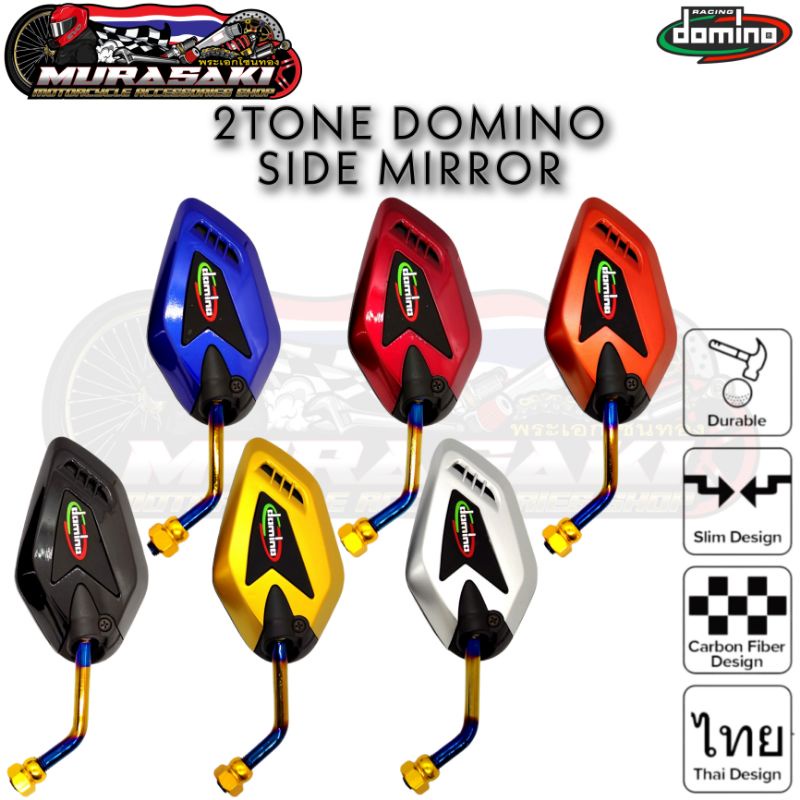 2tone / Titanium Side Mirror / Domino Logo Yamaha Side Mirror | Shopee ...