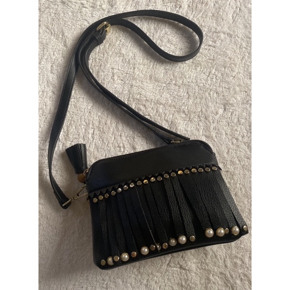 Preloved Cefiro Black Mini Sling bag | Shopee Philippines