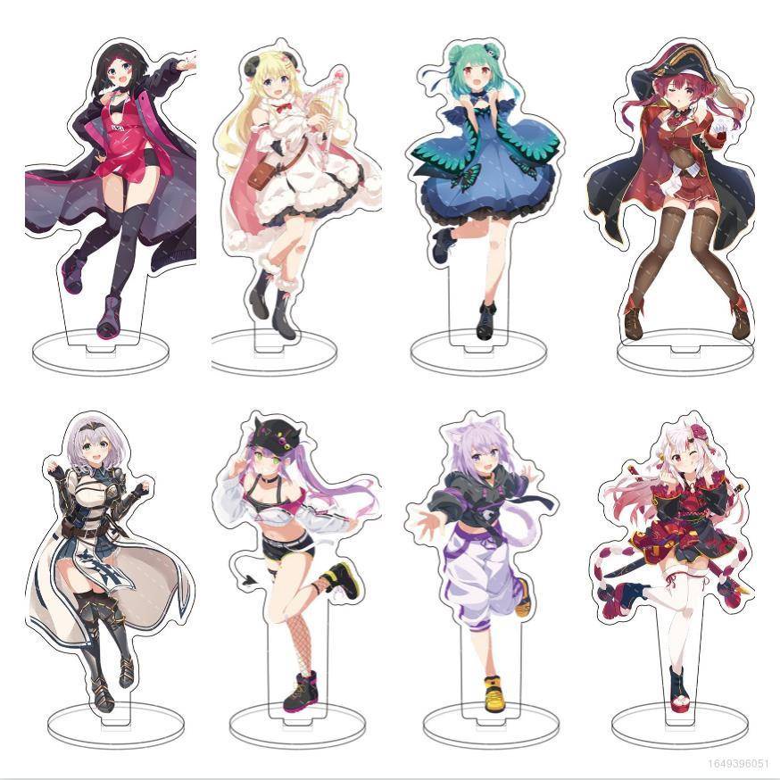 Comic HOLOLIVE Vtuber Figure Anime Model Toy Plate Holder Flare Noel ...
