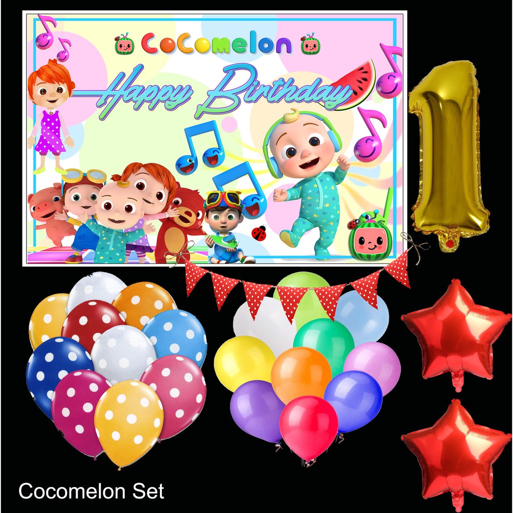 Cocomelon Poster and Balloons Set | Shopee Philippines