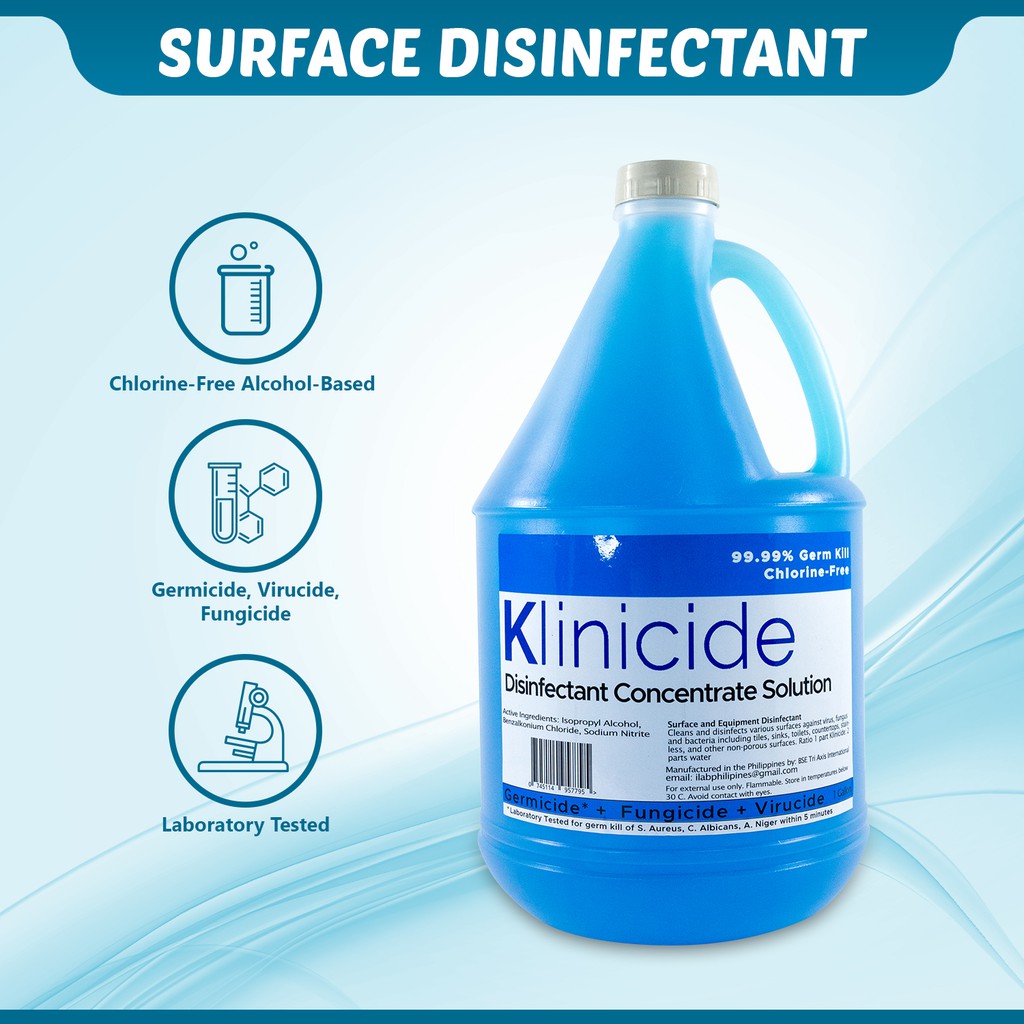 Klinicide Surface Disinfectant 1 gallon | Shopee Philippines