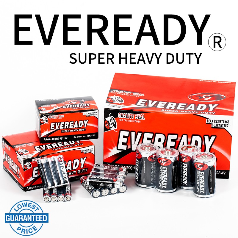 HS 10 Packs Eveready Super Heavy Duty Battery AA, AAA | Shopee Philippines