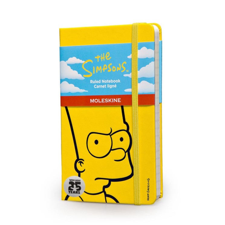 Moleskine Limited Edition Simpsons Pocket Ruled Notebook (Bart ...