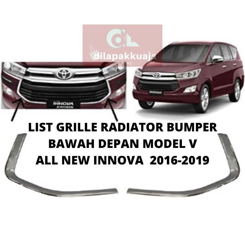 List of Lower Front Bumper Grills for All New Innova Reborn 2016 Up ...