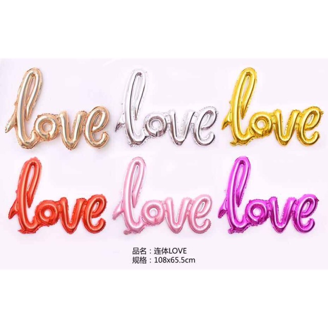 40” Love cursive letter foil | Shopee Philippines