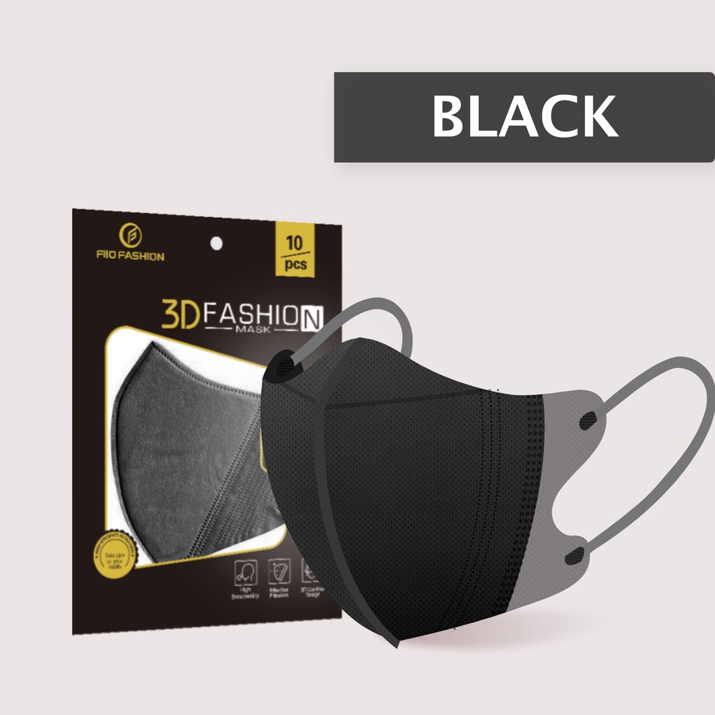 3D Mask Face-lifting Face Mask 10pcs Non-woven Protection Filter Anti ...