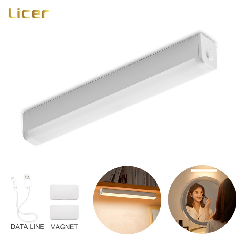 Licer LED Multipurpose Desk Lamp Cabinet Lights 3 Colors Stepless Dimming Dorm Lights Mirror ...
