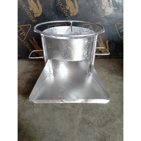 Kalan de Uling/kahoy Galvanized Steel Stove (30 x 30 x 22) | Shopee ...