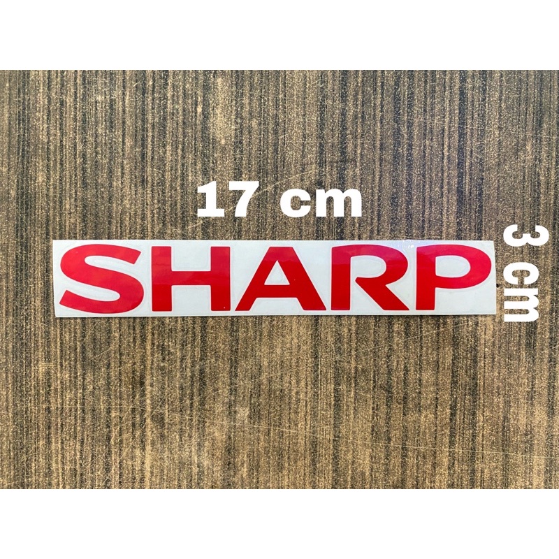 Cutting Sticker logo AC SHARP Writing 17cm x 3cm | Shopee Philippines