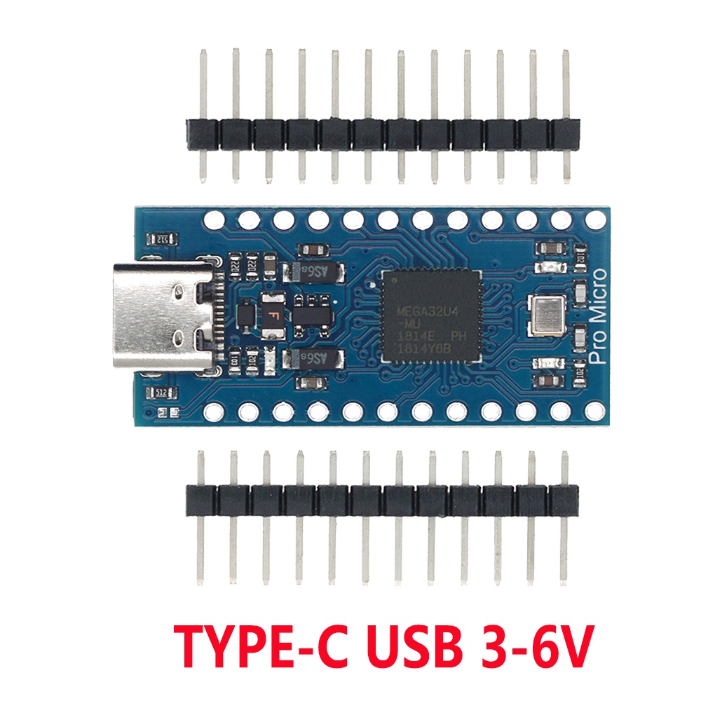Mini/Type-C/Micro USB Pro Micro ATMEGA32U4 5V/16MHZ module With the ...