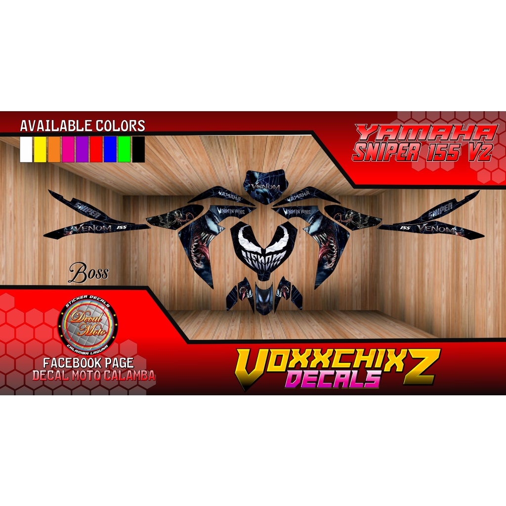 Decals Sticker,Decals Sticker for Yamaha Sniper V2 155 Venom design ...