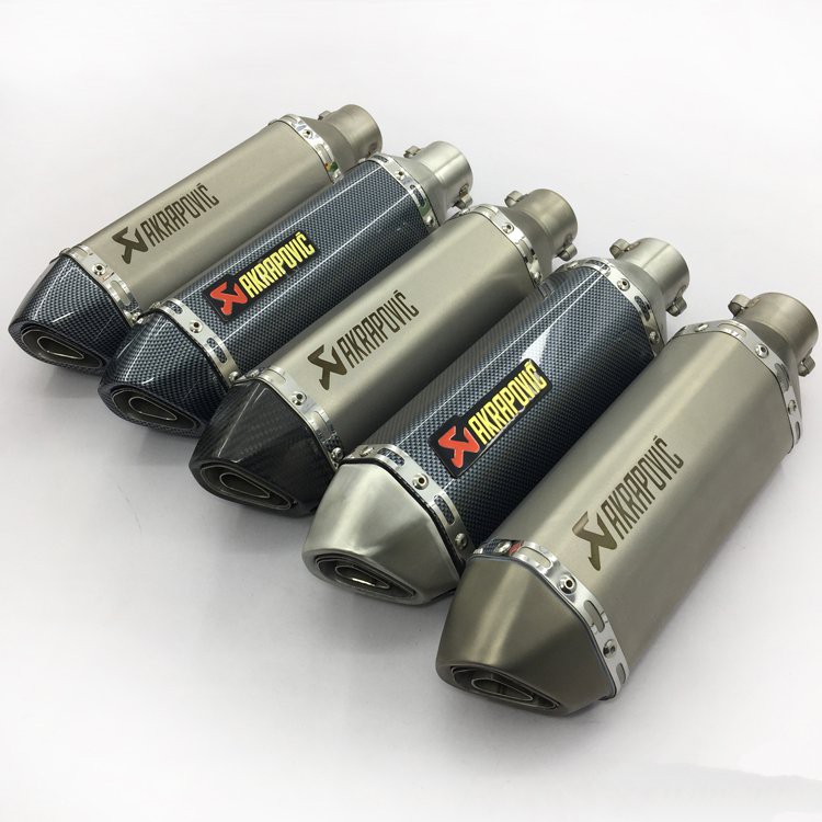 Universal Modified Akrapovic Motorcycle Muffler Exhaust Pipe Shopee