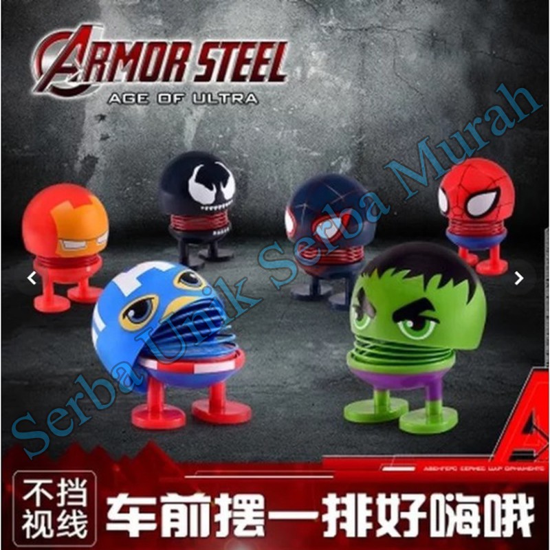 Marvel Shake Doll / Marvel Spring Shaking Doll Toys (1 Set) | Shopee ...
