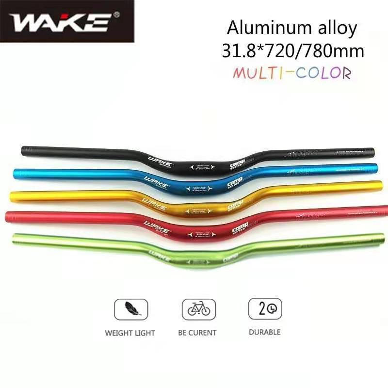 WAKE Bike Handle Bar 720/780mm*31.8mm Aluminum Alloy Bicycle Handlebar ...