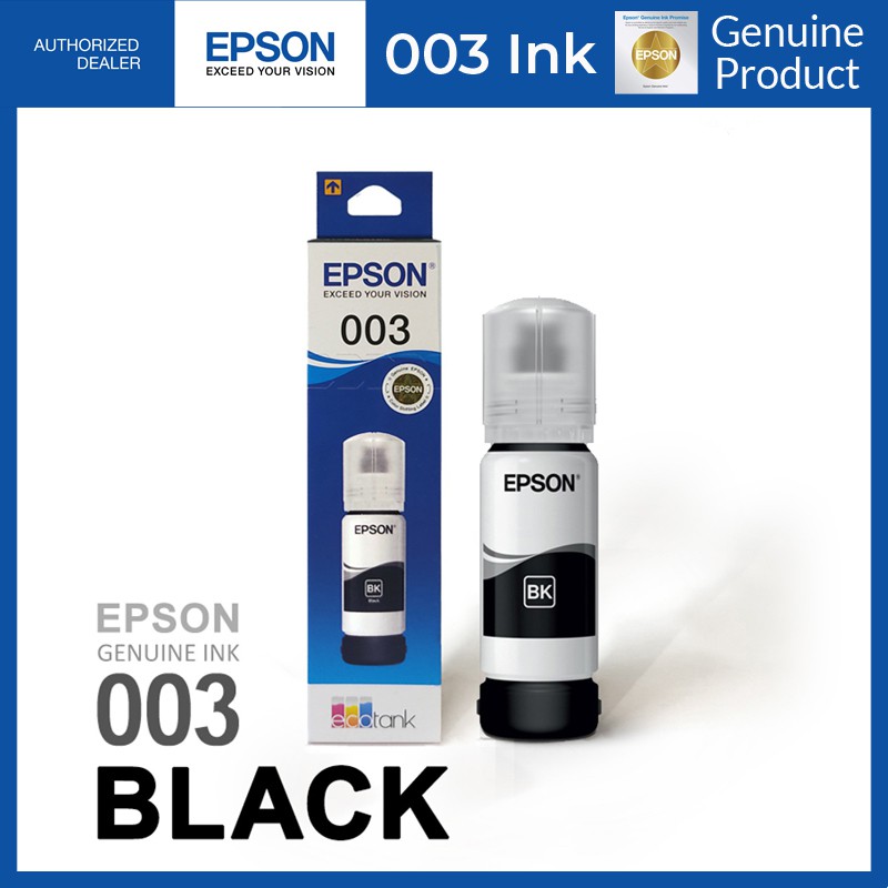 Epson 003 Black Ink Original Brand New for Epson L3110 L3116 L3150 ...