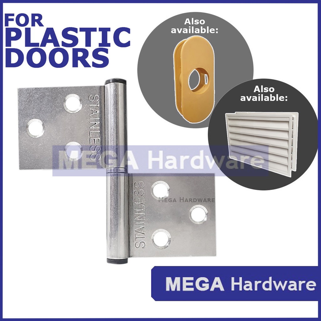 PVC Plastic Door Hinge / Bisagra / Flag Hinge & Door Knob Pad Protector ...