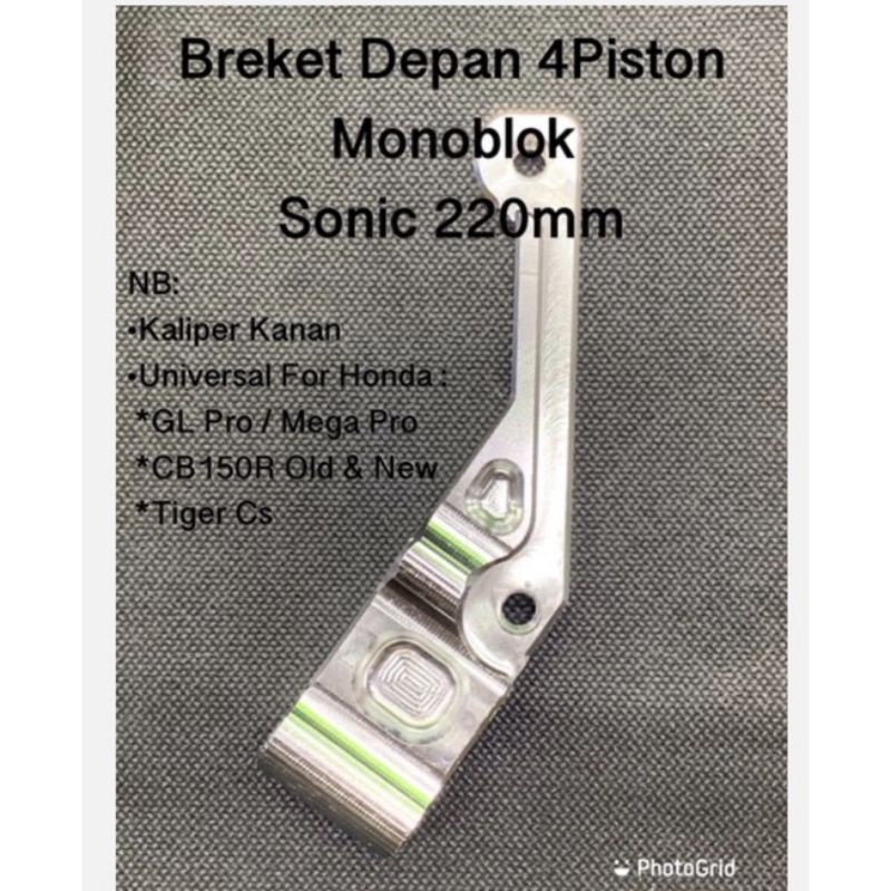 Sonic gl pro mega pro cb150r new & old Front Monoblock Caliper Bracket ...