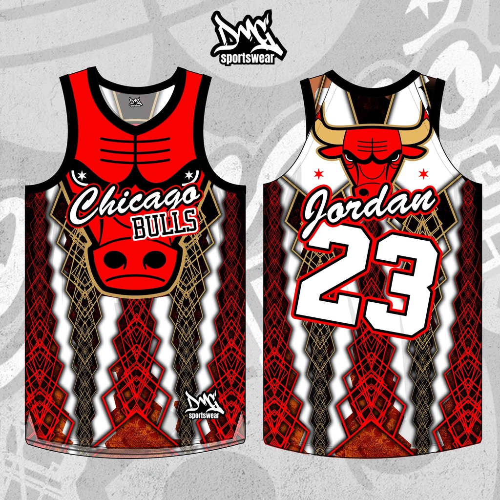 Chicago Bulls Artistic Concept Full Sublimation Jersey | Shopee Philippines