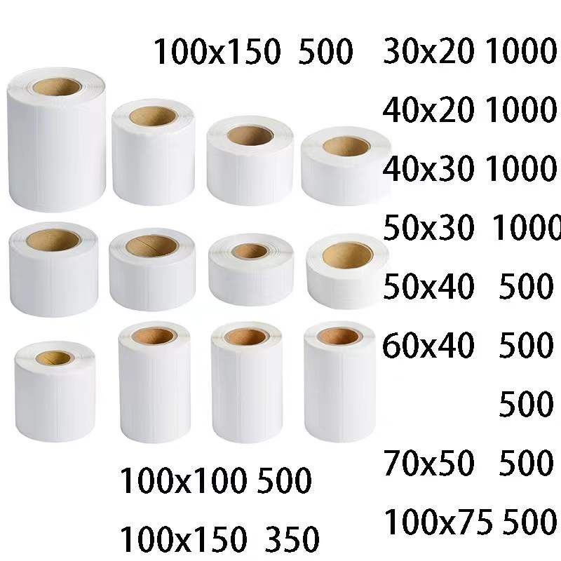 waybill sticker,Thermal stickers, package sheets 100x75 60x40 40x30 ...