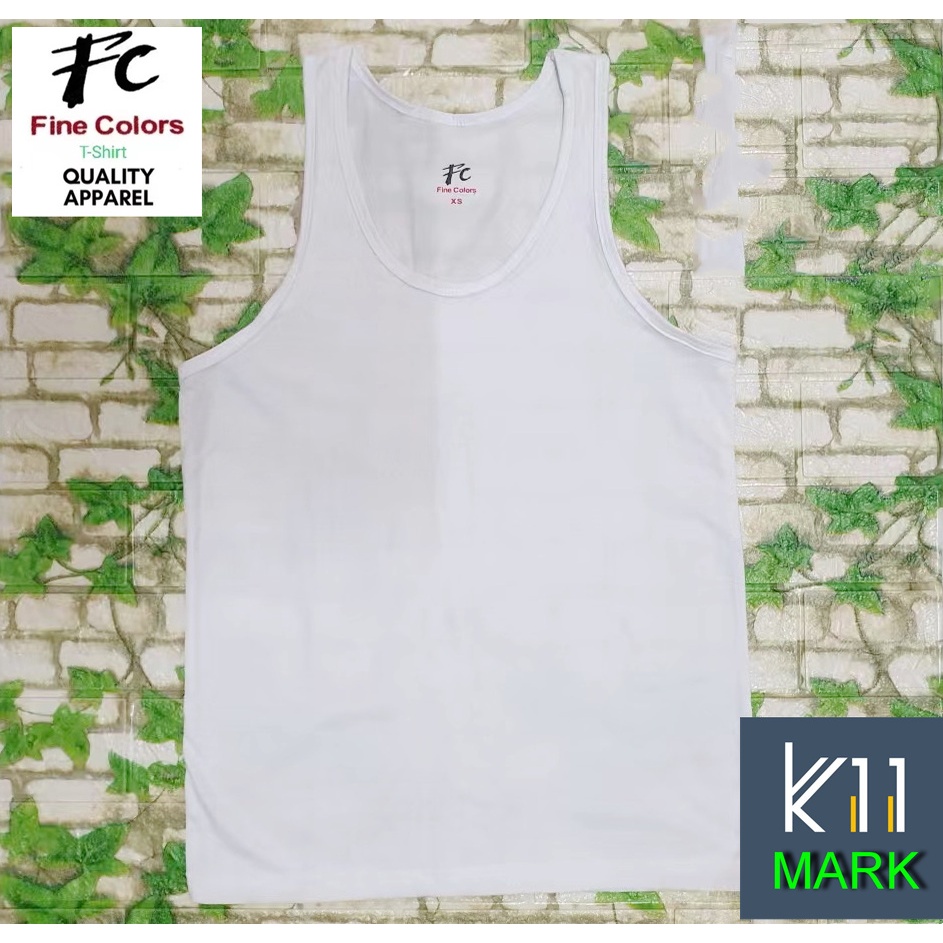 K-11 Adult and Kids Plain White Sando W/Size | Shopee Philippines