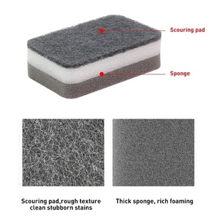 Oil Scouring Pad Dishwashing Tools Sponge Set Magic Sponge | Shopee ...