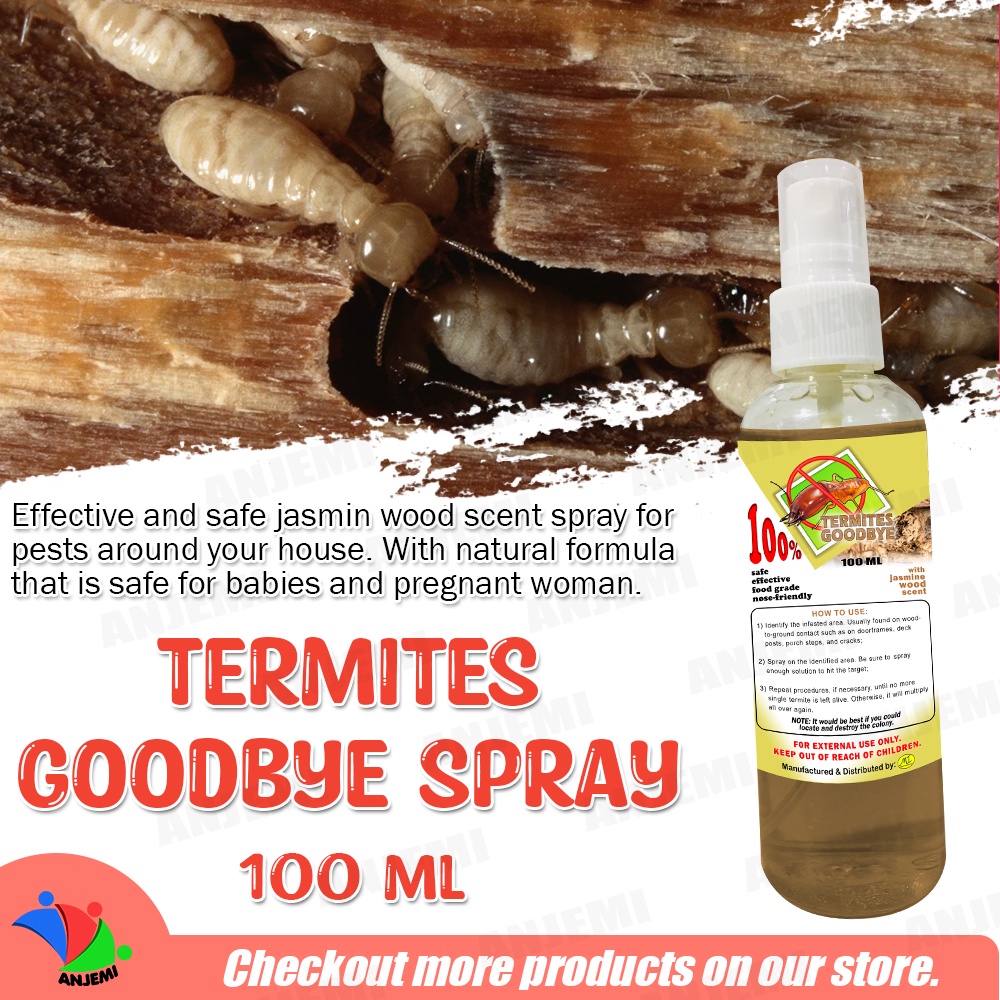 Termites Goodbye Spray 100ml Natural Termites Killer Pamatay Anay with ...