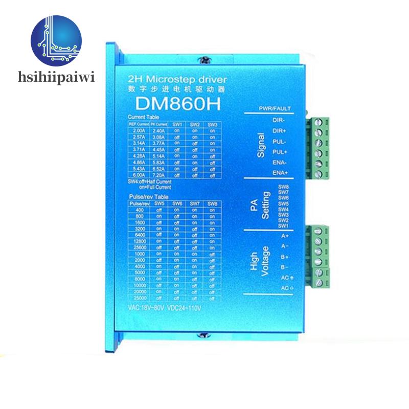 DM860H DSP Digital 57 / 86 Stepper Motor Driver with Fan 2-Phase Nema23 ...