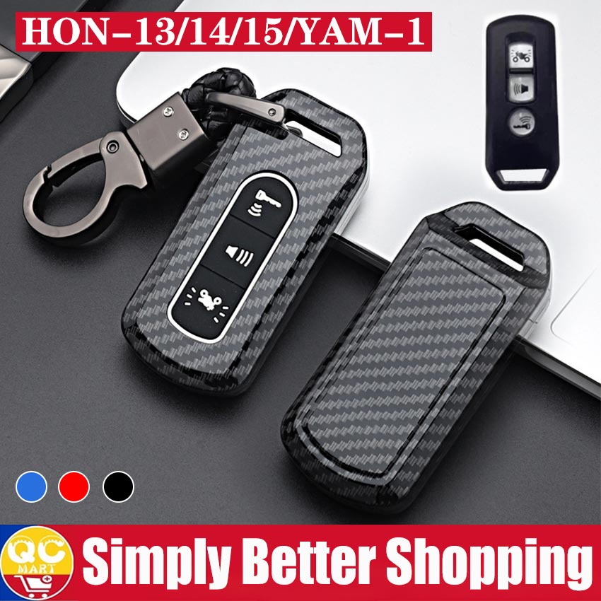 Carbon Fiber ABS Car Key Case For Honda/Yamaha Motorcycle Key Case ...