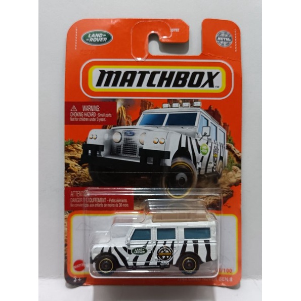PUTIH Matchbox 1965 Land Rover Gen II 2022 White Zebra Motif | Shopee ...