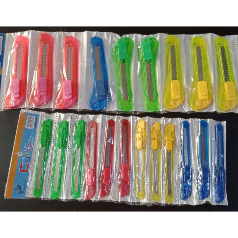 3pcs Plastic Cutter Blade Safe Handle Cutter | Shopee Philippines