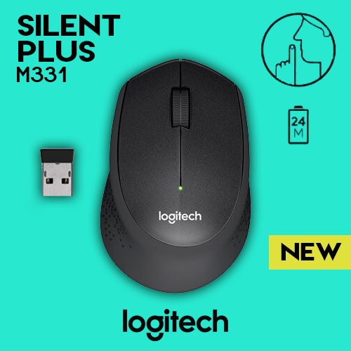 Logitech M331 Silent Plus Wireless Mouse (BLACK) | Shopee Philippines