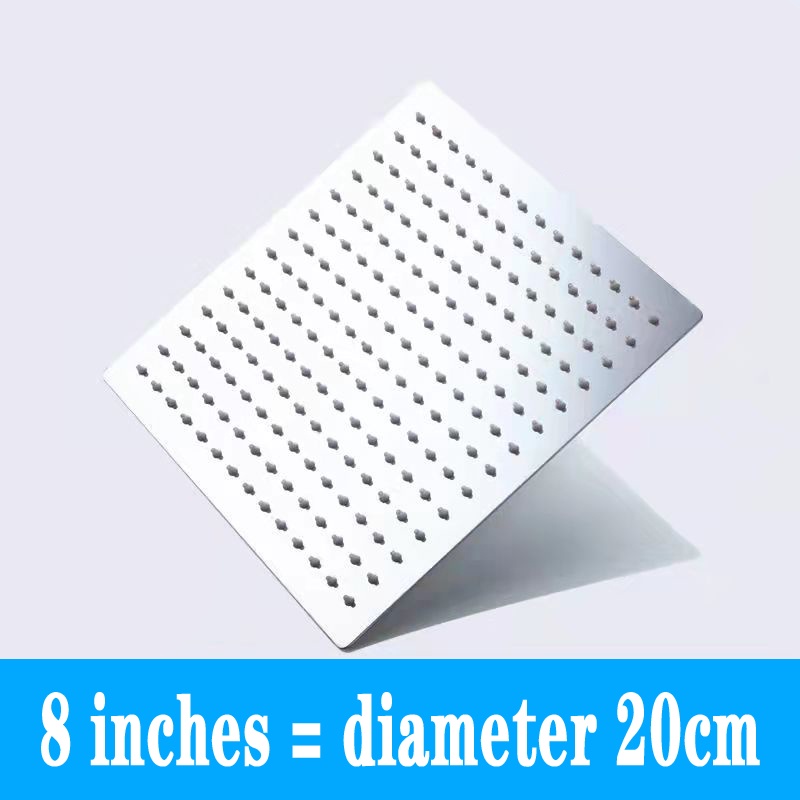Diy Mix Stainless Steel Square Shower Set Round Shape With Two Way ...