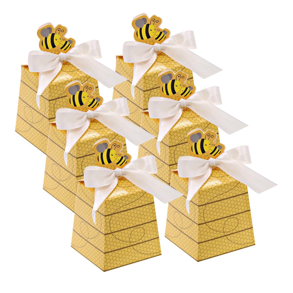 Party Candy Boxes Bumble Bee Treat Boxes for Bumble Bee Gender Reveal ...