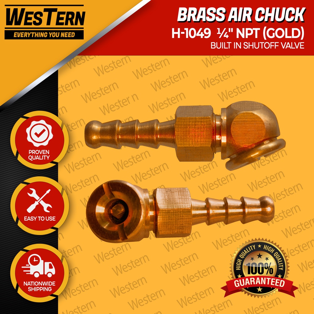 Brass Air Chuck Tire Inflator Pneumatic Hose Coupler for Air Compressor ...