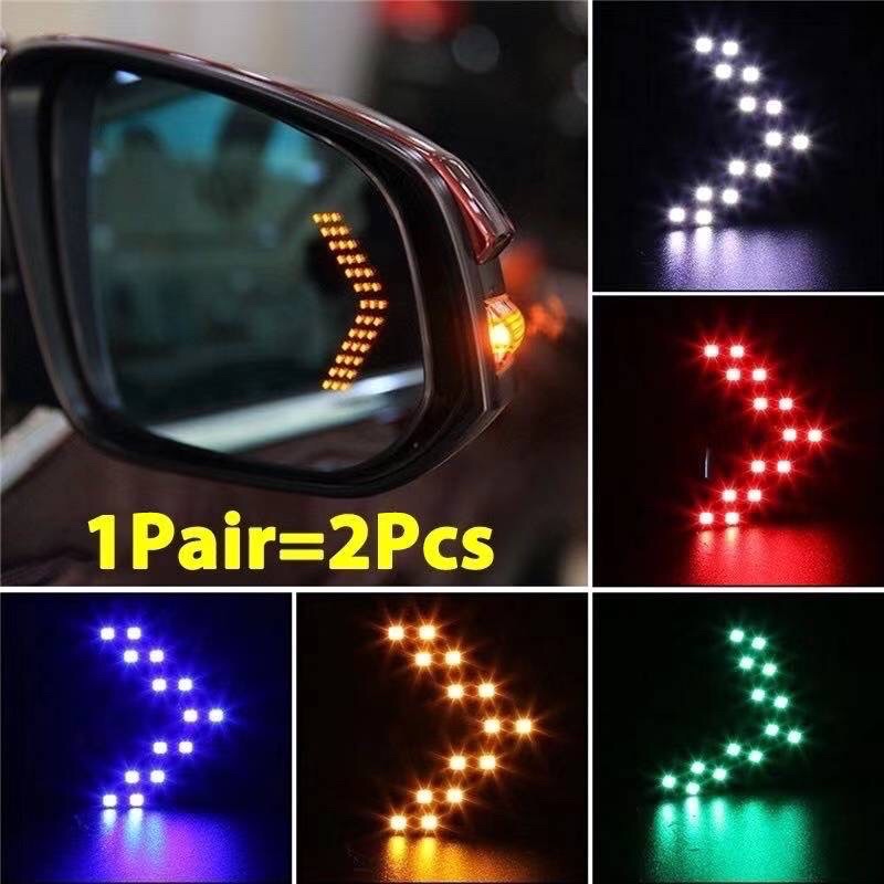 1 pair LED Arrow Panel 14 SMD Car Rear View Mirror Indicator Turn ...