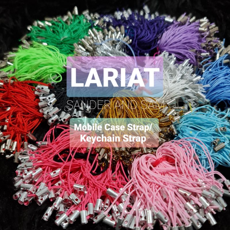 Lariat and Jump Ring 100/50/20 pcs for Cellphone Keychain DIY | Shopee ...