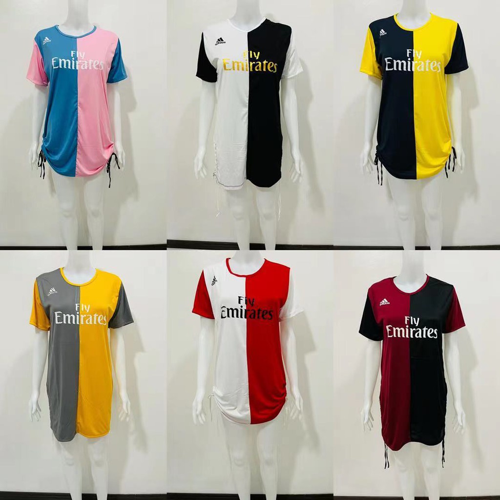 FLY EMIRATES DRAWSTRING COMBI DRESS FOR WOMEN (QUIANA FABRIC) | Shopee ...