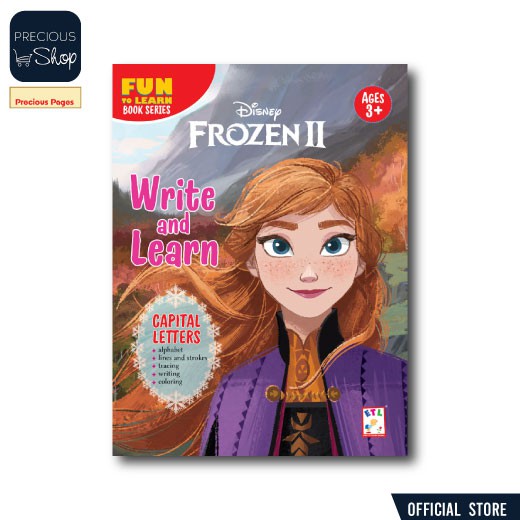 Frozen 2, Fun to Learn Book Series : Write and Learn Capital Letters ...