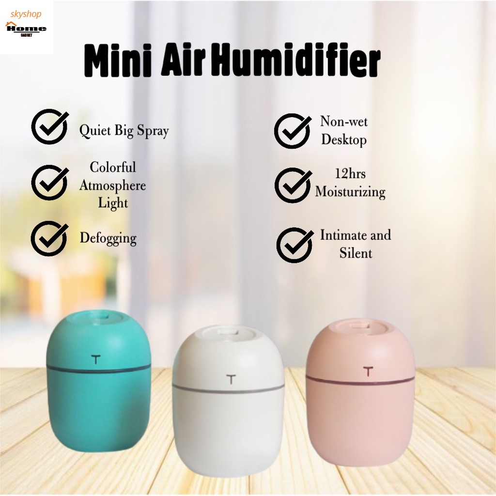 skyshop Air humidifier Egg humidifier USB colorful led surface air ...