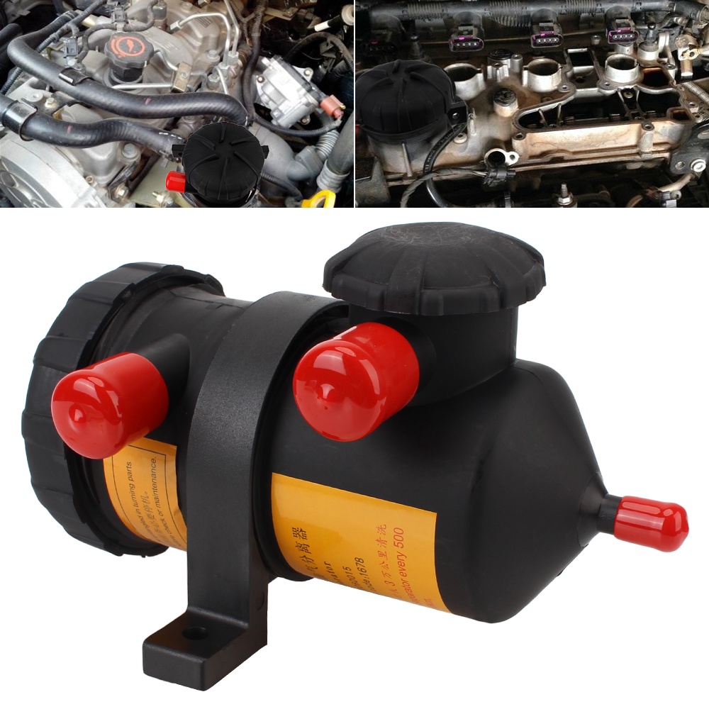 Oil Catch Can Kit Aluminum Oil Separator Catch Can W/ Baffle Plate For ...