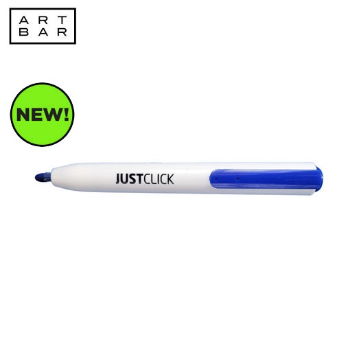 Morris Just Click Whiteboard Marker Retractable Blue Medium MARKJST002 ...