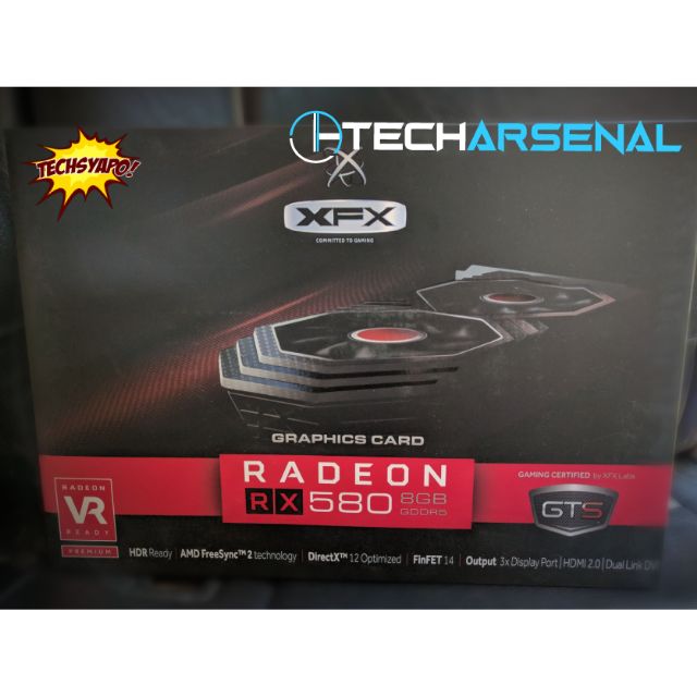 XFX RX 580 8GB (Used) Graphics Card | Shopee Philippines