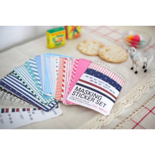 Masking Sticker Set - Fabric Pattern | Shopee Philippines