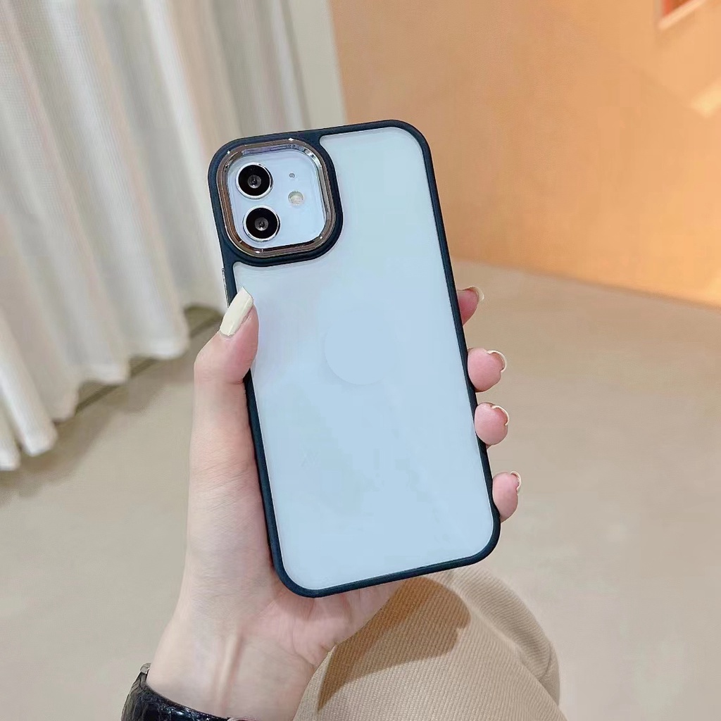 OPPO Plating Clear acrylic phone case A3S A5S A15 A15S A16 A16S A16K A54 A55 A76 A96 A94 A35 ...