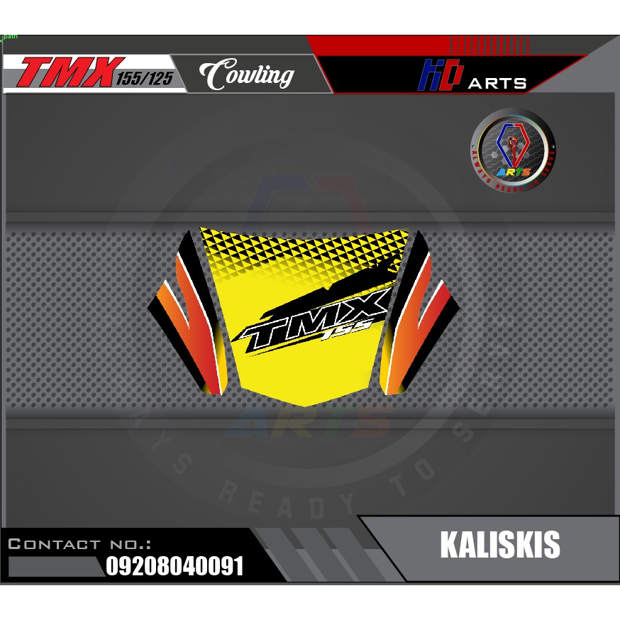 Cowling Decals "Kaliskis" : Customized Motorcycle Decals, Laminated, NO ...