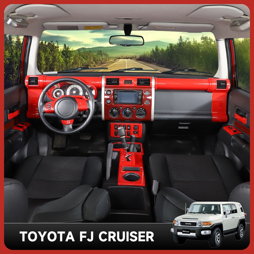 For Toyota FJ Cruiser 2007-2022 ABS Sport Red Cover Trim Frame Trim ...
