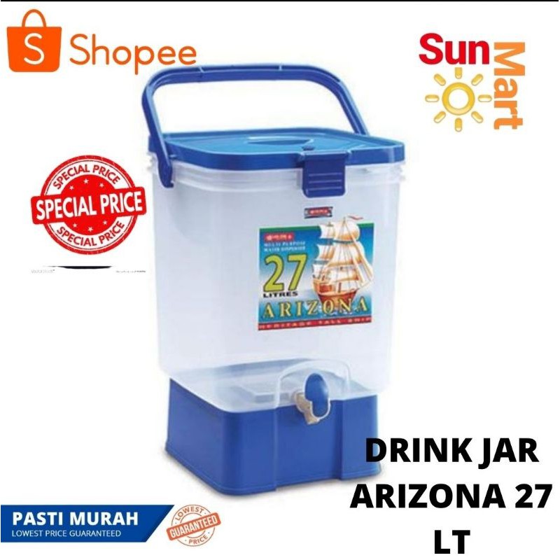 Drink JAR / ARIZONA HOT N NORMAL DRINK JAR 27 LITER | Shopee Philippines
