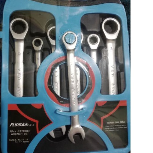 Original flyman rachet combination wrench set '7pcs | Shopee Philippines